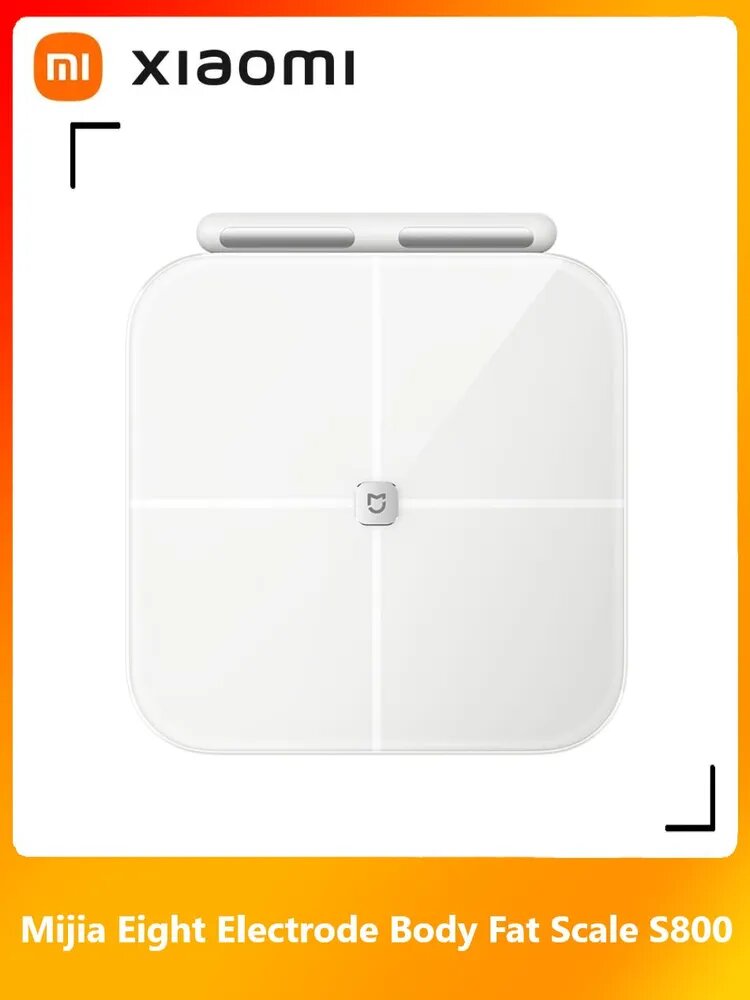 Xiaomi Напольные весы Mijia Eight Electrode Body Fat Scale S800, нагрузка 150 кг, точность 100 г