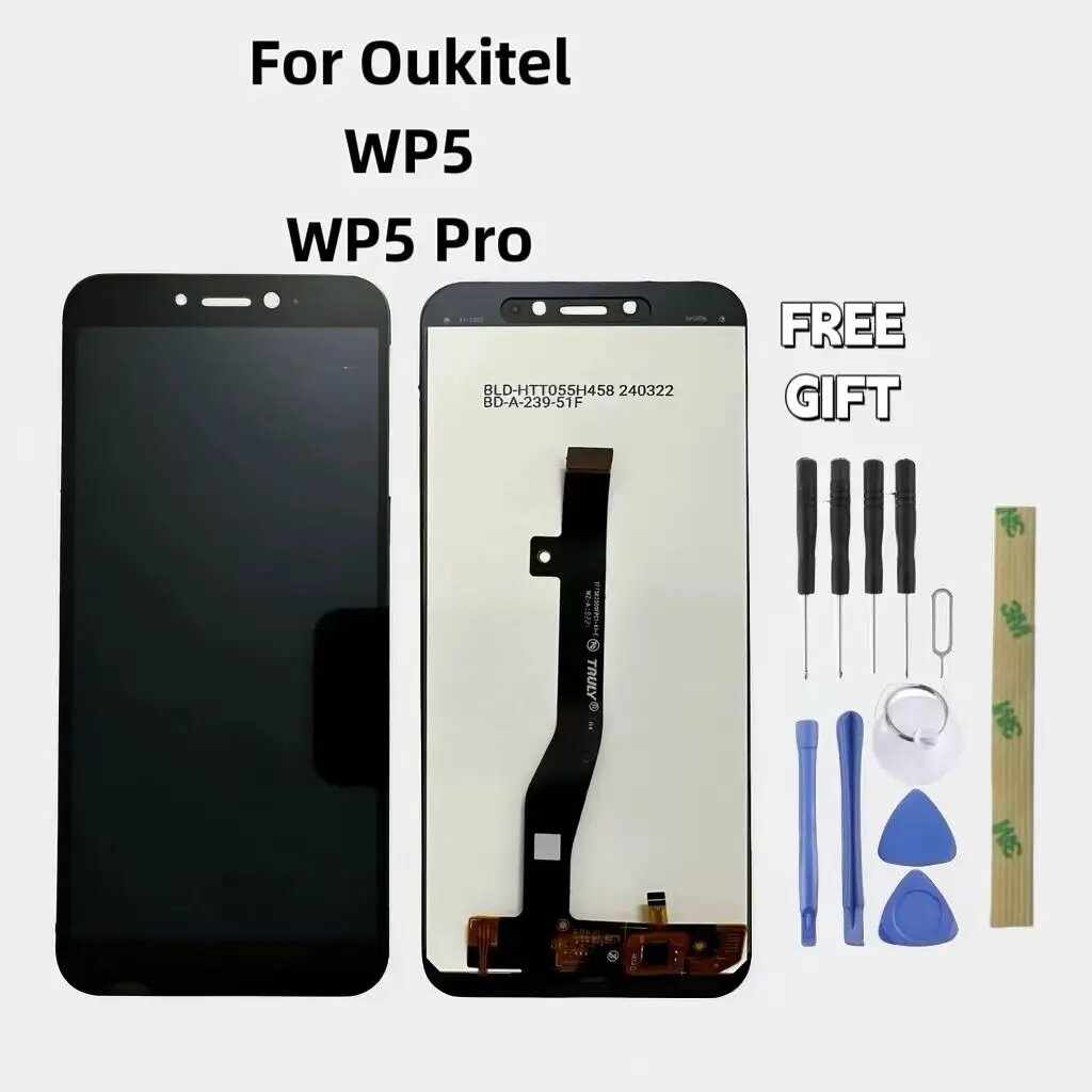 ЖК-дисплей с сенсорным экраном для Oukitel WP5 Pro WP7 Pro WP8 Pro WP9 WP10 WP22 WP26 , For WP5