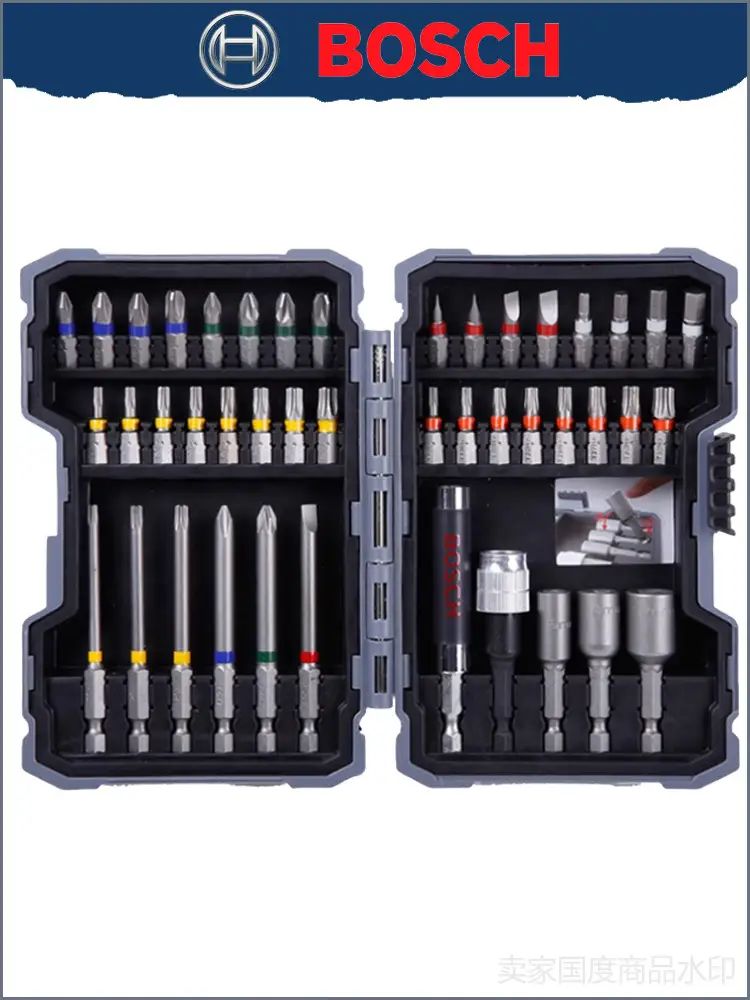BOSCH 2607017702 Набор бит для электрической отвертки 43 шт. HSS Высокопрочные многофункциональные биты PH/PZ Насадки дл