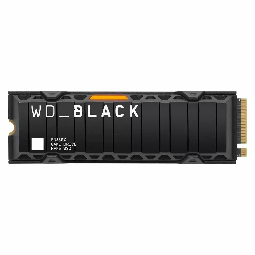 Western Digital 1 ТБ Внутренний SSD-диск Black SN850X M.2 PCI-E 4.0, M.2, PCI-E 4.0 (WDS100T2XHE)