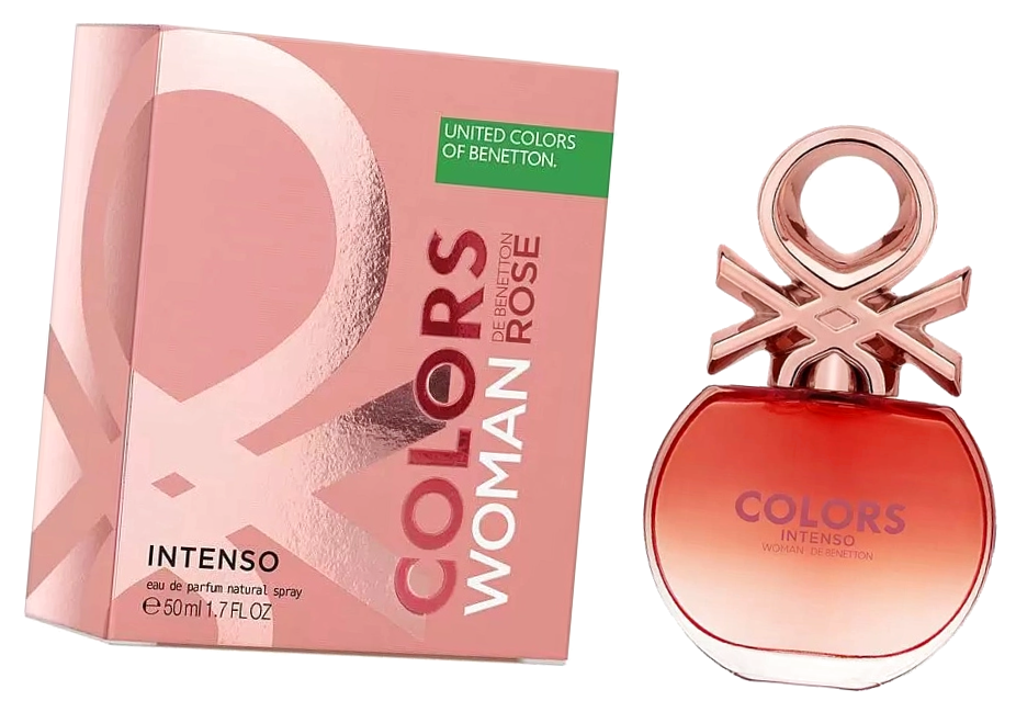 Женская парфюмерная вода Benetton Colors Rose Intenso 50 мл / Бенеттон Роуз Интенсо