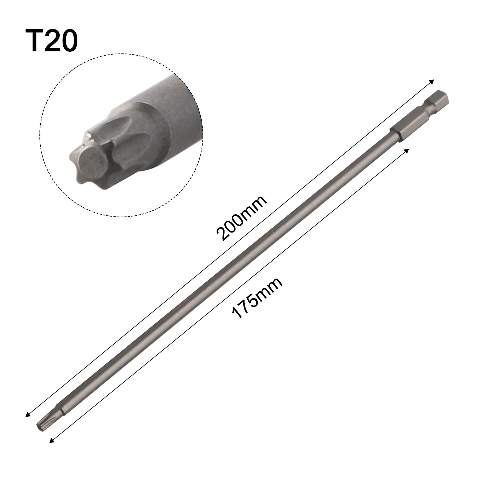 Насадки Torx VIBRATITE 1/6 шт, легированная сталь T20
