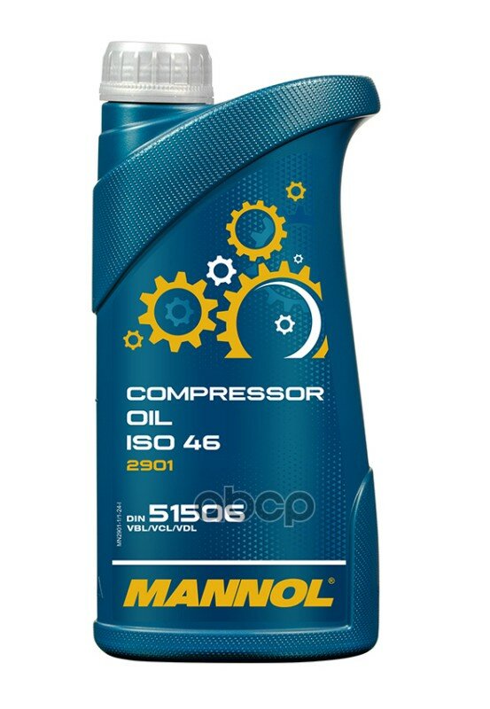 2901 MANNOL COMPRESSOR OIL ISO 46 1 л. Масло для воздушных компрессоров MANNOL арт. MN2901-1