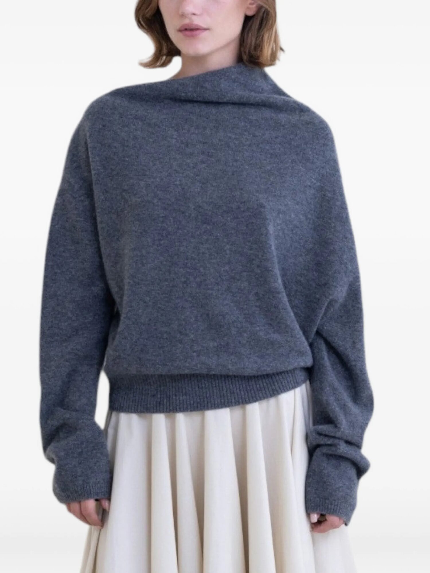 Свитер BELLE ANNA Reve asymmetric-neck sweater