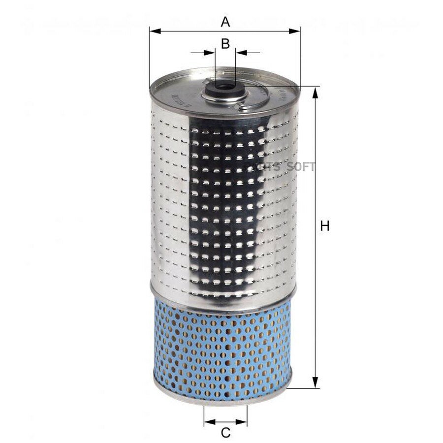 Фильтр масляный Hengst E196HN D20 (PF 1055/1 n) MERCEDES-BENZ MB-Serie (631) 80-96, 6шт/уп HENGST FILTER E196HND20 | цена за 1 шт