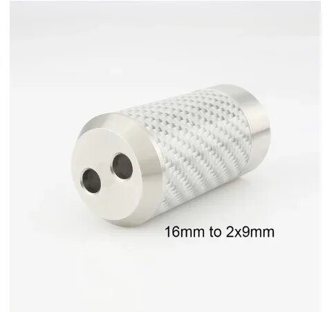 Разветвитель audiocrast CF1606, 16mm to 2x9mm, White, 2шт