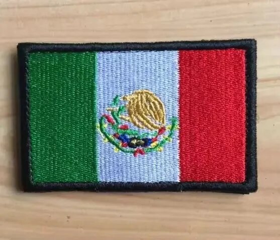 Нашивки с вышивкой флагов стран 8*5 см Mexico