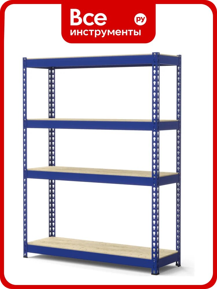 Стеллаж IRONMEBEL Optimus Hook Pro крашенный 2000x1540x500 мм, 4 яруса M-СГРФКР2000х1540х500х4