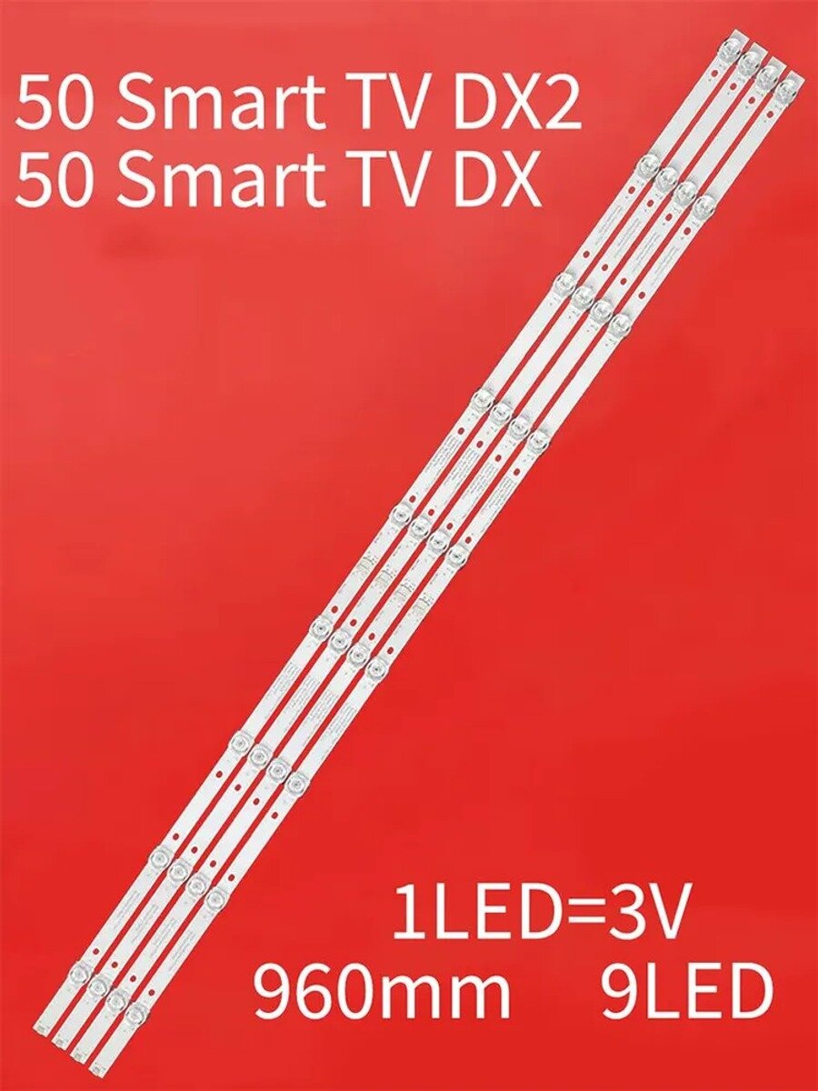 Светодиодная полоса для CRH-B50K62303004090BC-REV1.2 for H aier 50 SMART TV DX2, Candy Uno 50