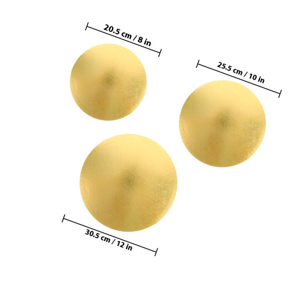 3 Штуки Практичные Подставки Для Муссовых Тортов Golden 30.5X30.5X1.4Cm