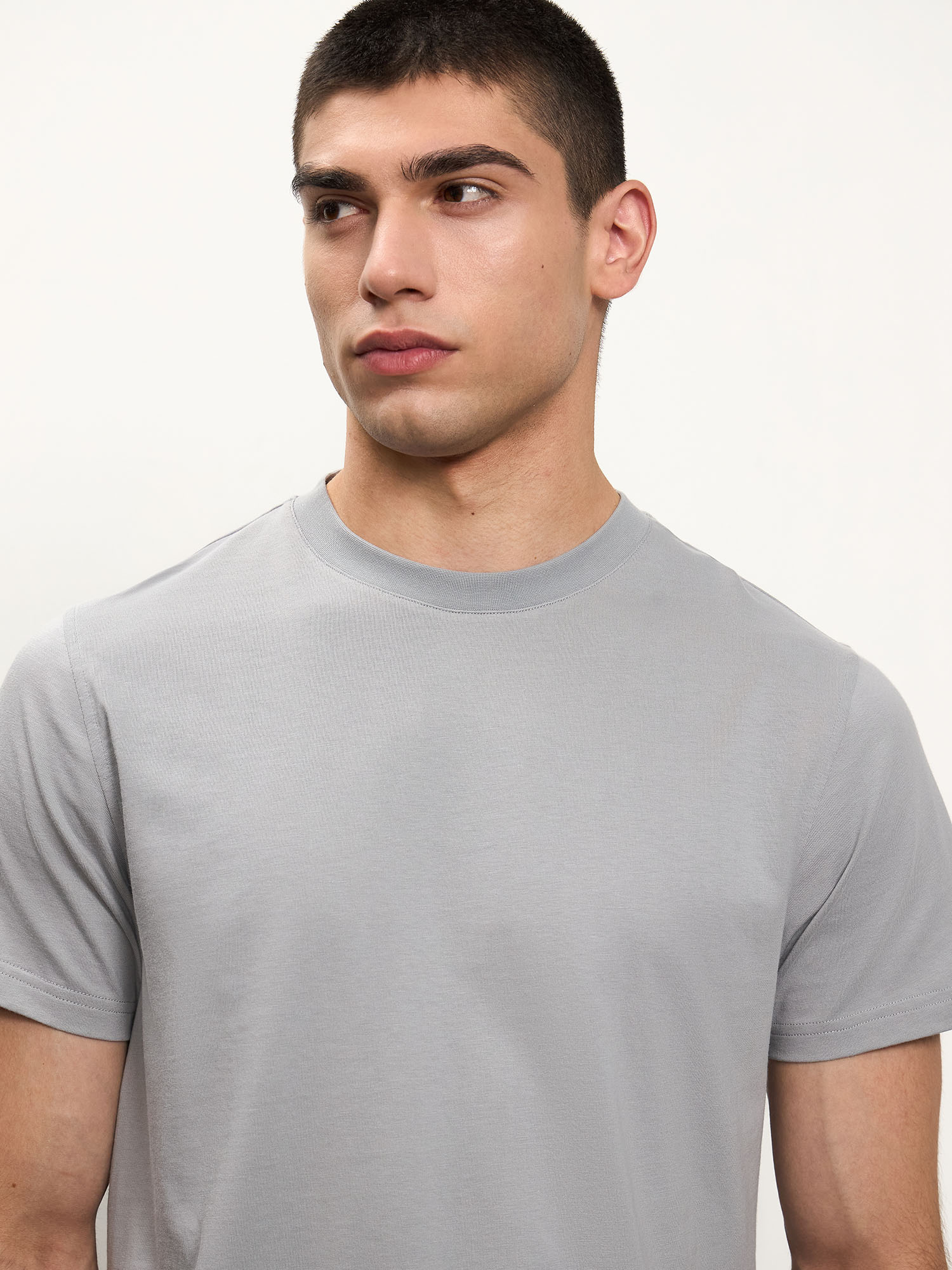 Футболка STREETBEAT Regular Basic Jersey Tee, размер XL, серый — фото 1