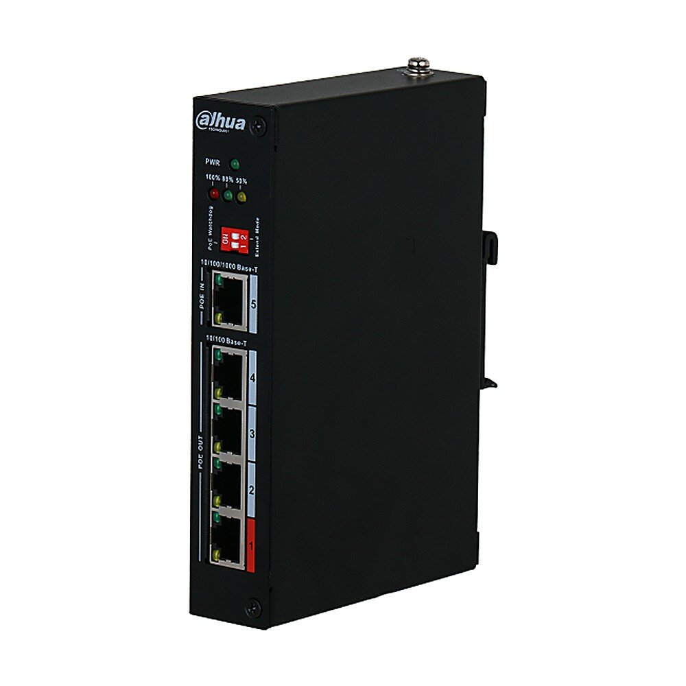 Инжектор PoE Dahua DH-PFT1500, 1 порт, 10/100/1000 Мбит/с, до 30 Вт