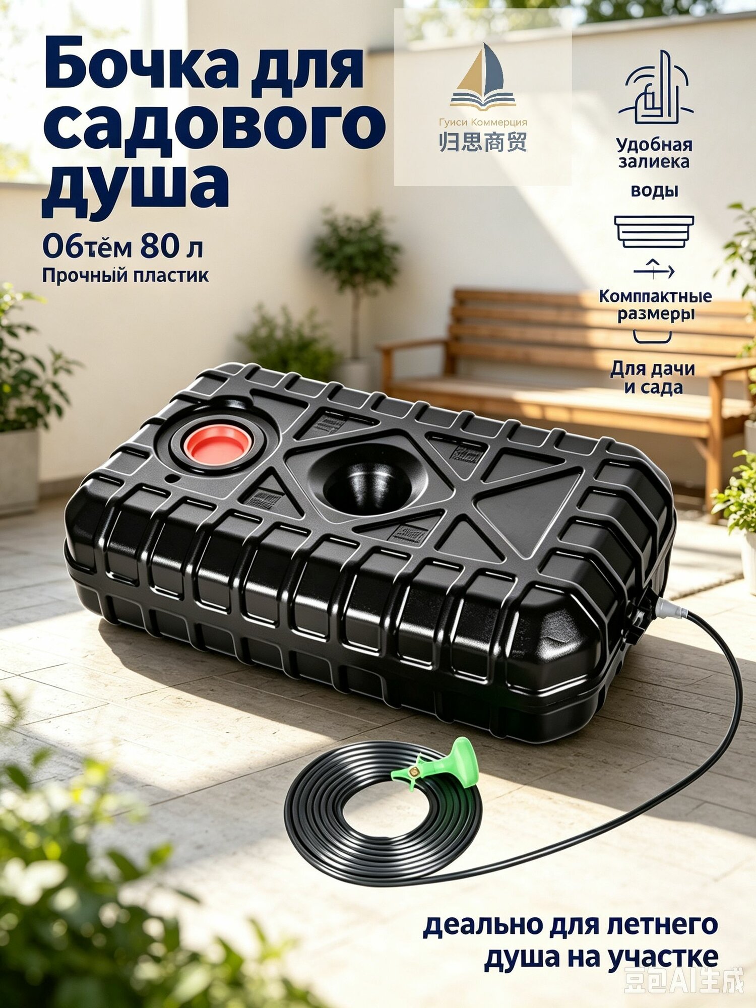 Канистра универсальная 80 л abs пластик