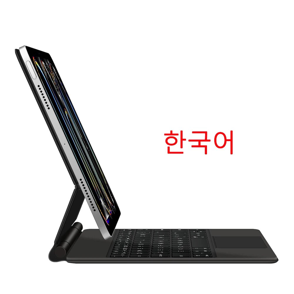 Magic Keyboard Folio для iPad Pro 11/13, iPad Air 11/13 - AJIUYU iPad Air 11 M2 2024, Black Korean