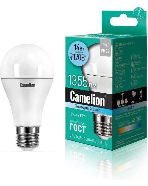 Лампа Camelion LED/14W-A60-4K/E27