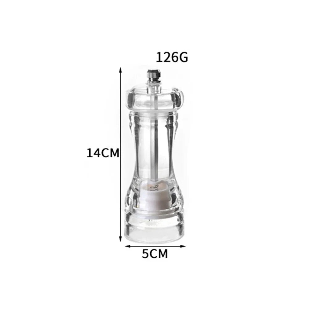 Дrmfiy Акриловые мельницы для соли и перца 5 inch