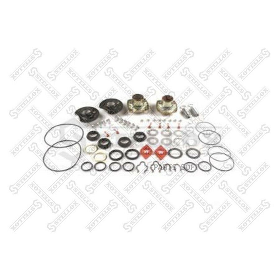 STELLOX 8507090SX 85-07090-SX р/к торм. вала! (рмп) 4шар. опоры+8пыльн+2пруж+2инд. износа+шайбы, стопоры, уплот, болты\SAF