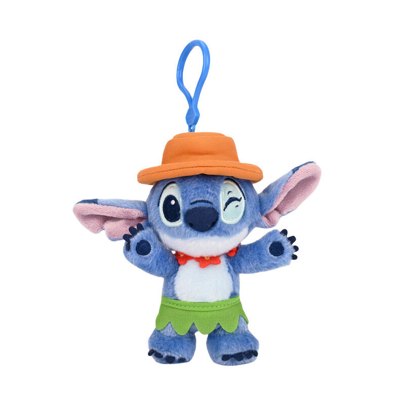 Оригинальный плюшевый брелок Stitch dancing summer Disney 12см