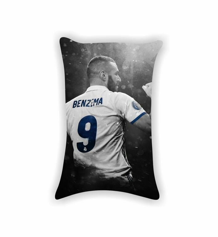 Подушка Бензема Карим, Benzema Karim №9, Картинка с двух сторон