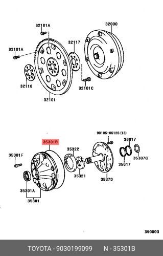 Кольцо/Ring, O Org (TOYOTA 9030199099)