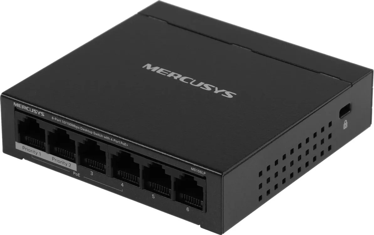 Коммутатор MERCUSYS MS106LP, неуправляемый