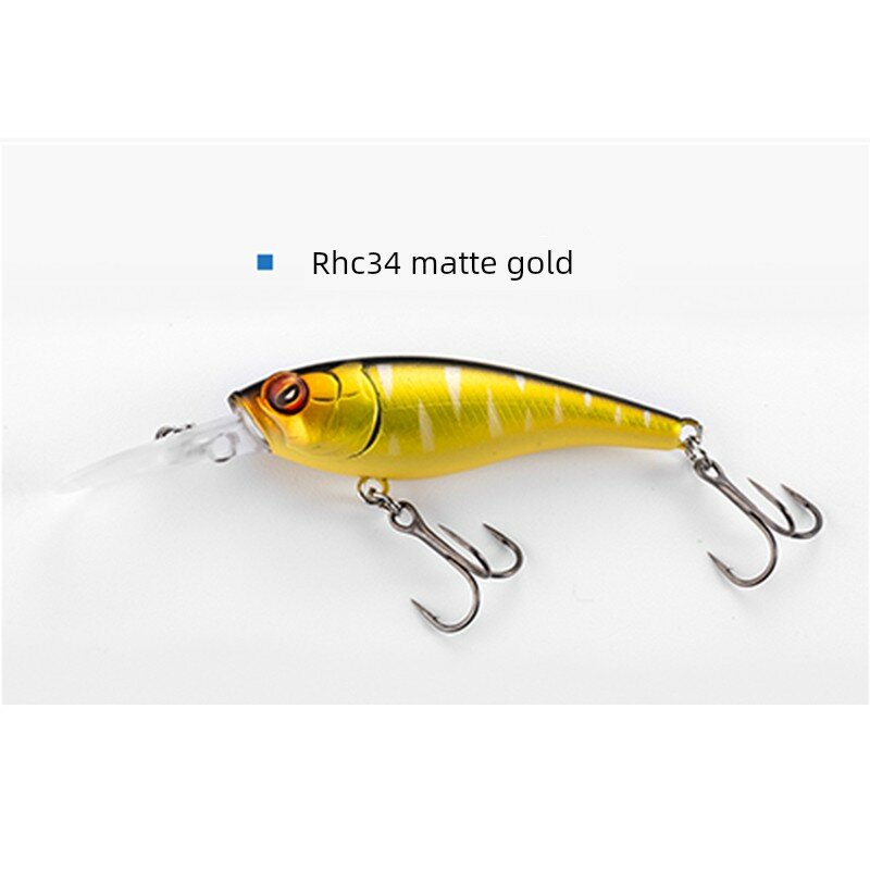 Rikaon Shad Minnow Lure для ловли сома - Матовый золотой, 53 мм, 4.6 г