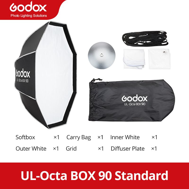 Софтбокс bowens октобокс для вспышки 90 см для фото с сотами UL-BOX OCTA 90cm