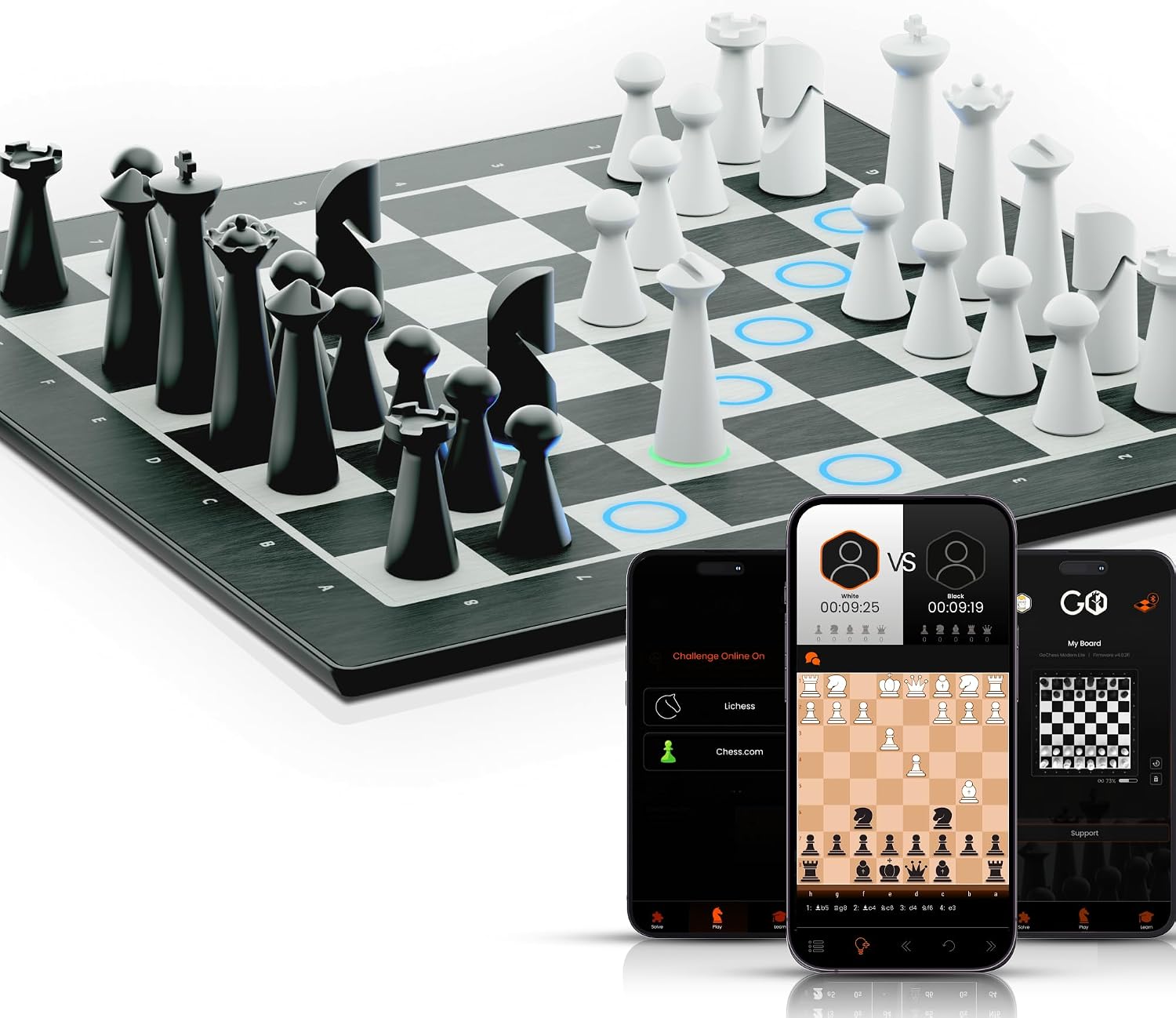 GoChess Mini Электронная шахматная доска Smart Chess Board AI Electronic Chess Game Set for All Levels
