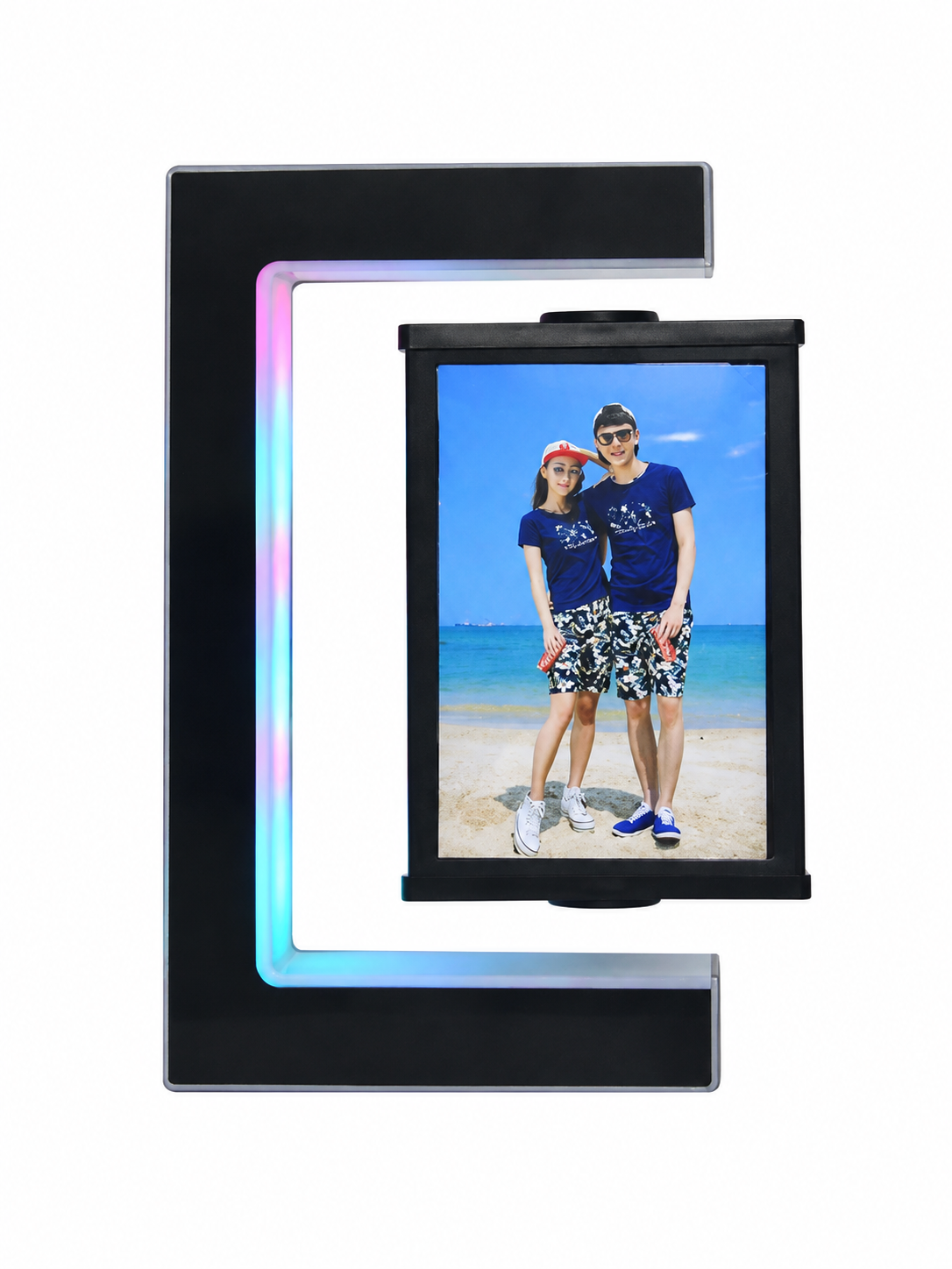 Подвесная магнитная фоторамка COOLGLOBE с подсветкой, 3 стороны, акрил, 13.2x4.8x22.5 см