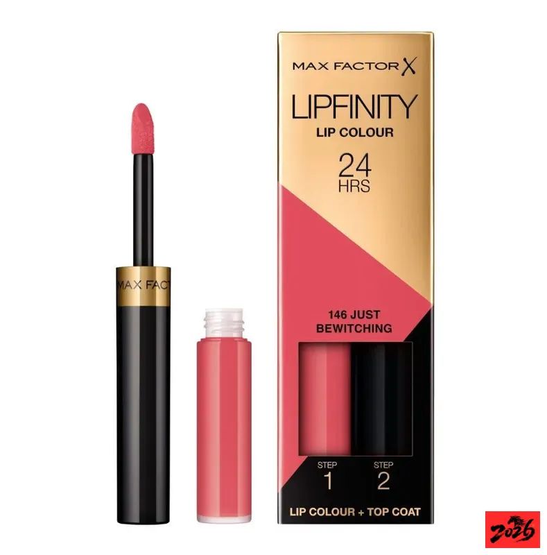 MaxFactor стойкая губная помада и увлажняющий блеск Lipfinity 146 Just Bewitching
