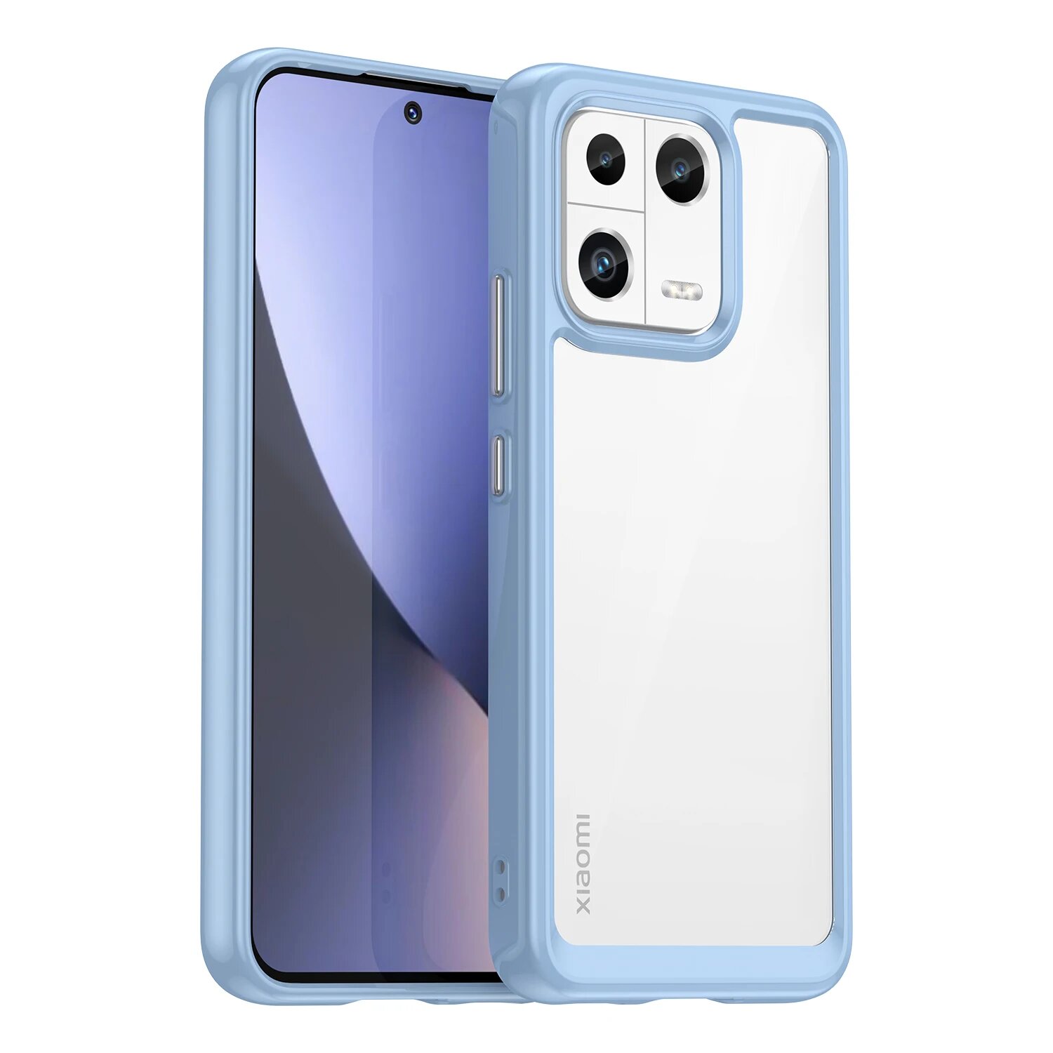 Прозрачный чехол для Xiaomi 13, чехол для Xiaomi 13, жесткий полупрозрачный противоударный бампер для телефона Xiaomi 13