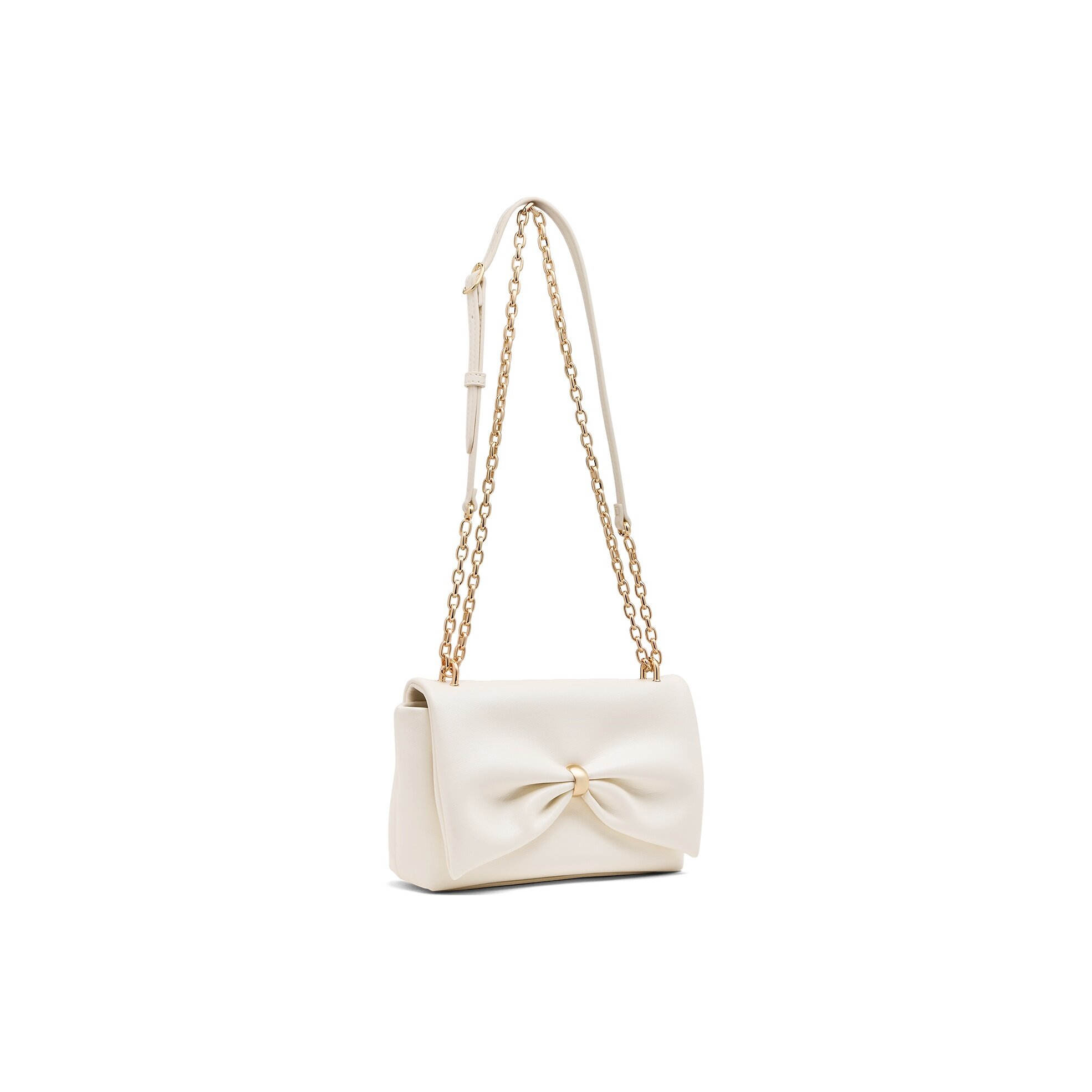 Сумка CHARLES & KEITH, фактура вязаная, молочно-белый — фото 1