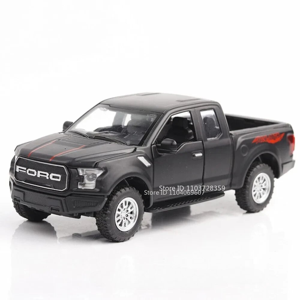 Металлическая модель Ford F-150 Raptor, черный, 1:32