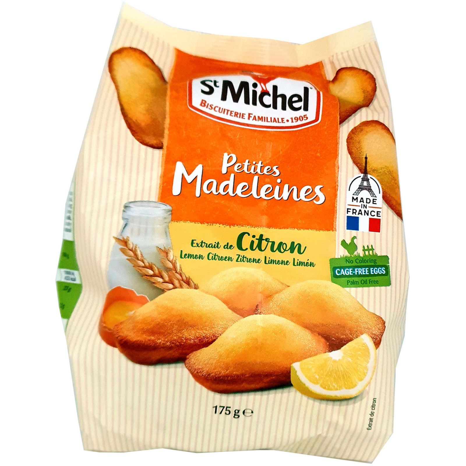 Пирожное StMICHEL MADELEINES бисквитное французское со вкусом лимона 175г