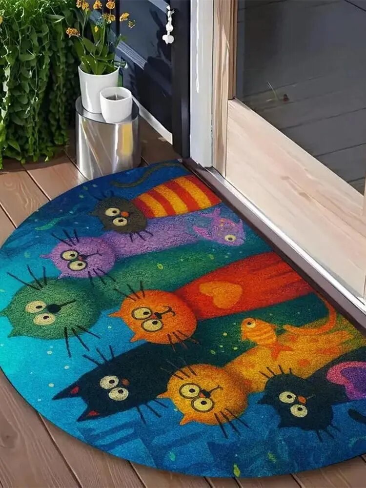 Коврик дорожка 40x60 см 3d-эффект разноцветный