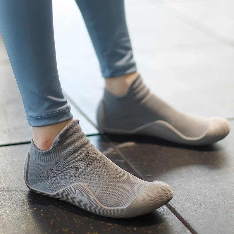 Спортивные носки-слипоны серые, Shoe Size: 42 43, Color: Серый