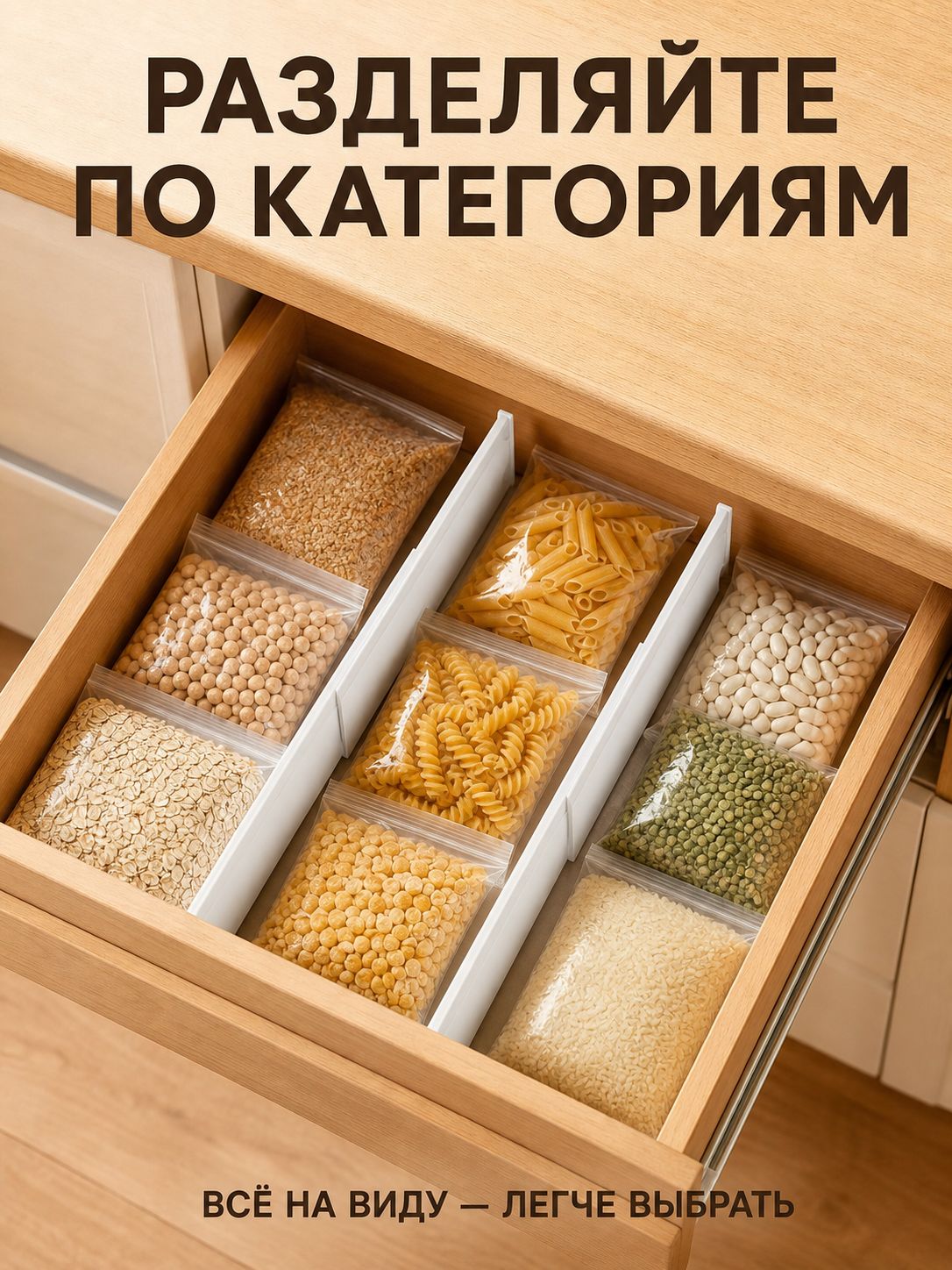 Разделители для ящика 50.5x8x26.5 см 1 шт abs пластик белый