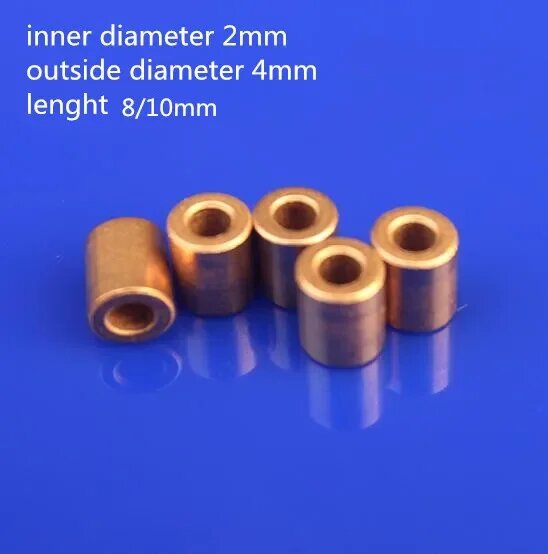 Медные втулки порошковой металлургии 10 шт. 2x4x8mm