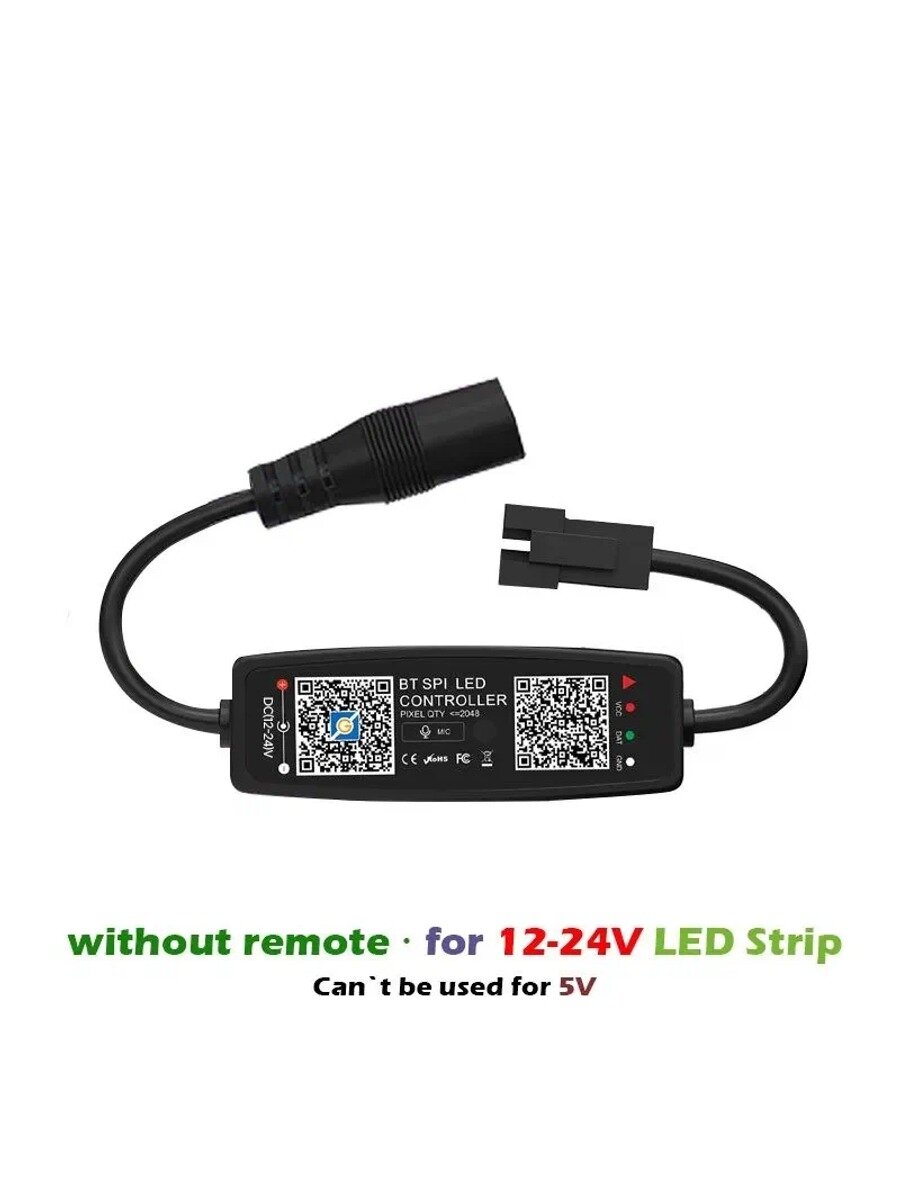 WS2812B контроллер Bluetooth музыка APP управления для DC12V 24V пиксель светодиодные ленты света SK6812 WS2811 WS2812 ленты огни