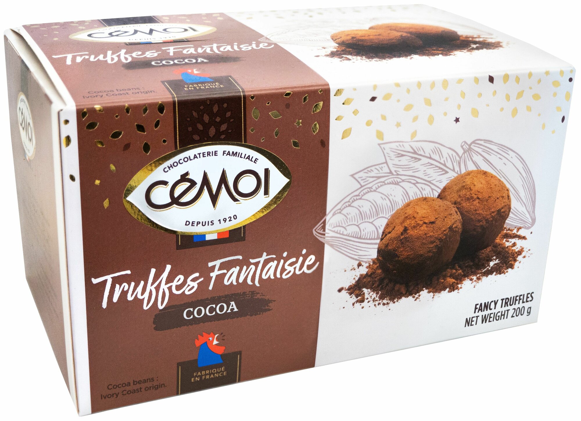 Трюфели CEMOI "Фантазия" Классические 200г(Франция)