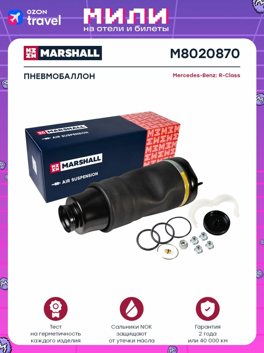 Пневмобаллон Mercedes-Benz Мерседес R-CLASS A2513203013 передний