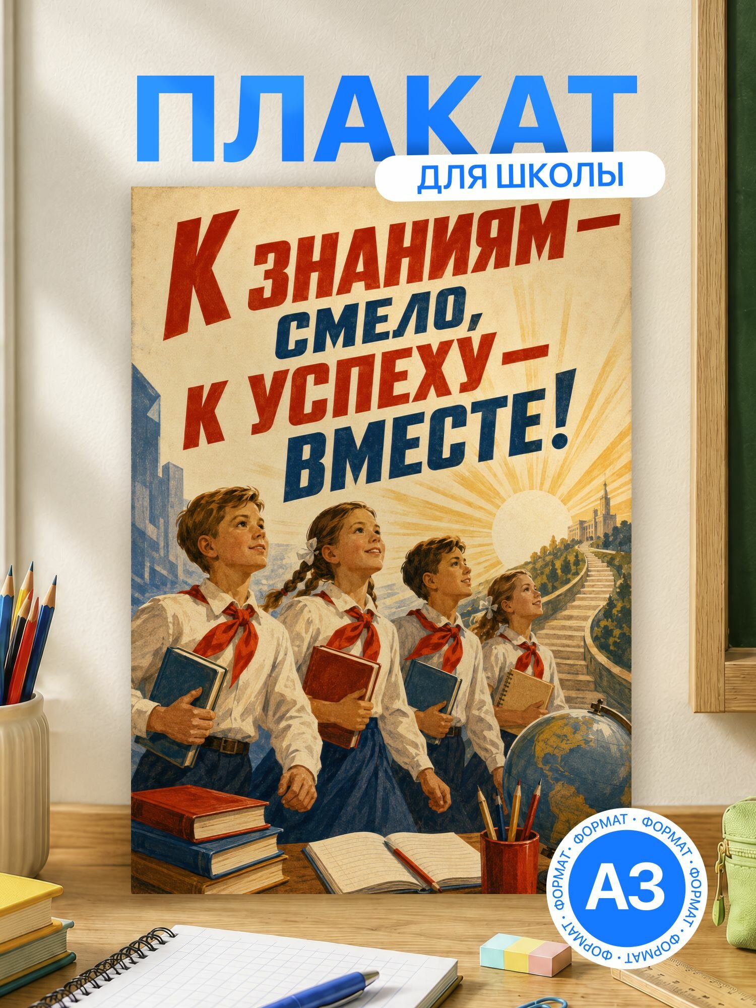 Плакат Девиз класса для школы, в класс