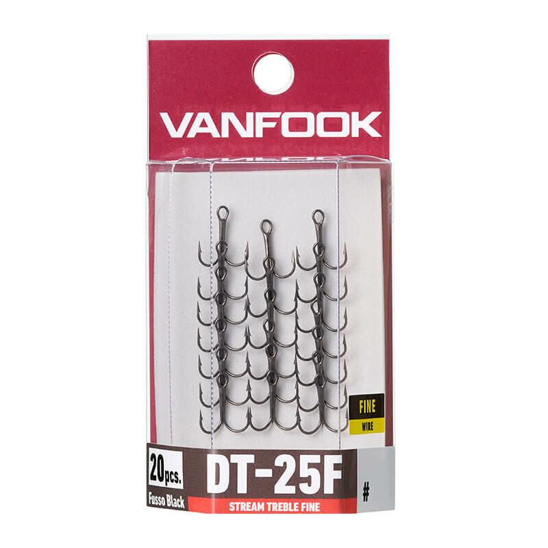 Крючки тройные Vanfook DT-25F Fusso Black #12 (20шт)