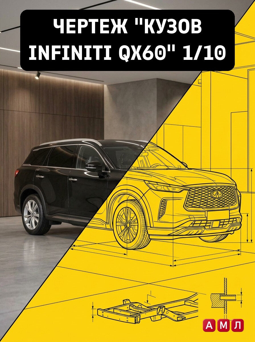Проект чертеж Кузов Infiniti QX60 в масштабе 1/10 Инфинити из пластика для радиоуправляемых моделей р/у своими руками - скачать и распечатать чертежи с размерами, пошаговая и поэтапная схема сборки