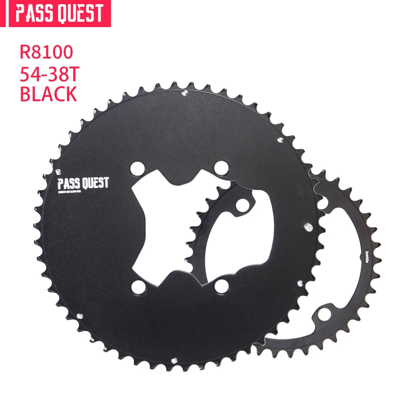 Pass Quest R8100 цепная звезда 54-38T черная