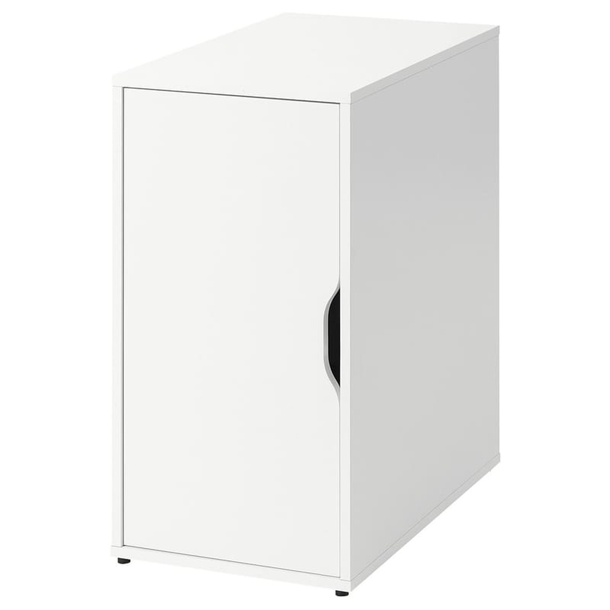Комод IKEA ALEX, цвет белый, на колесиках, с полкой, 36 см x 70 см