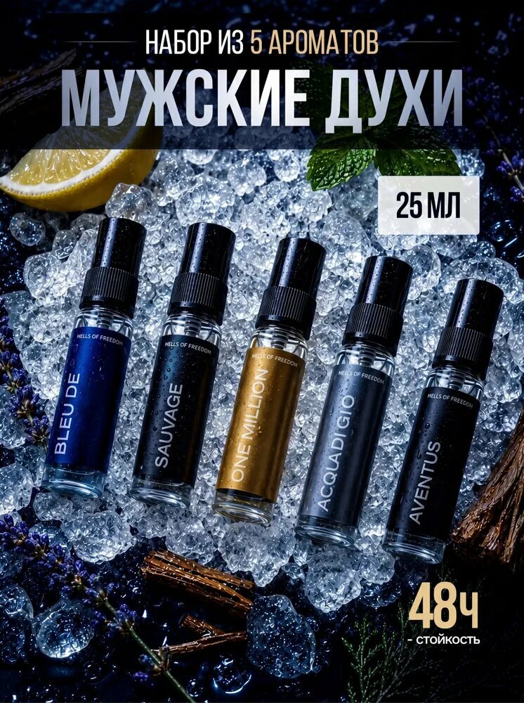 Пробники духов мужские набор
