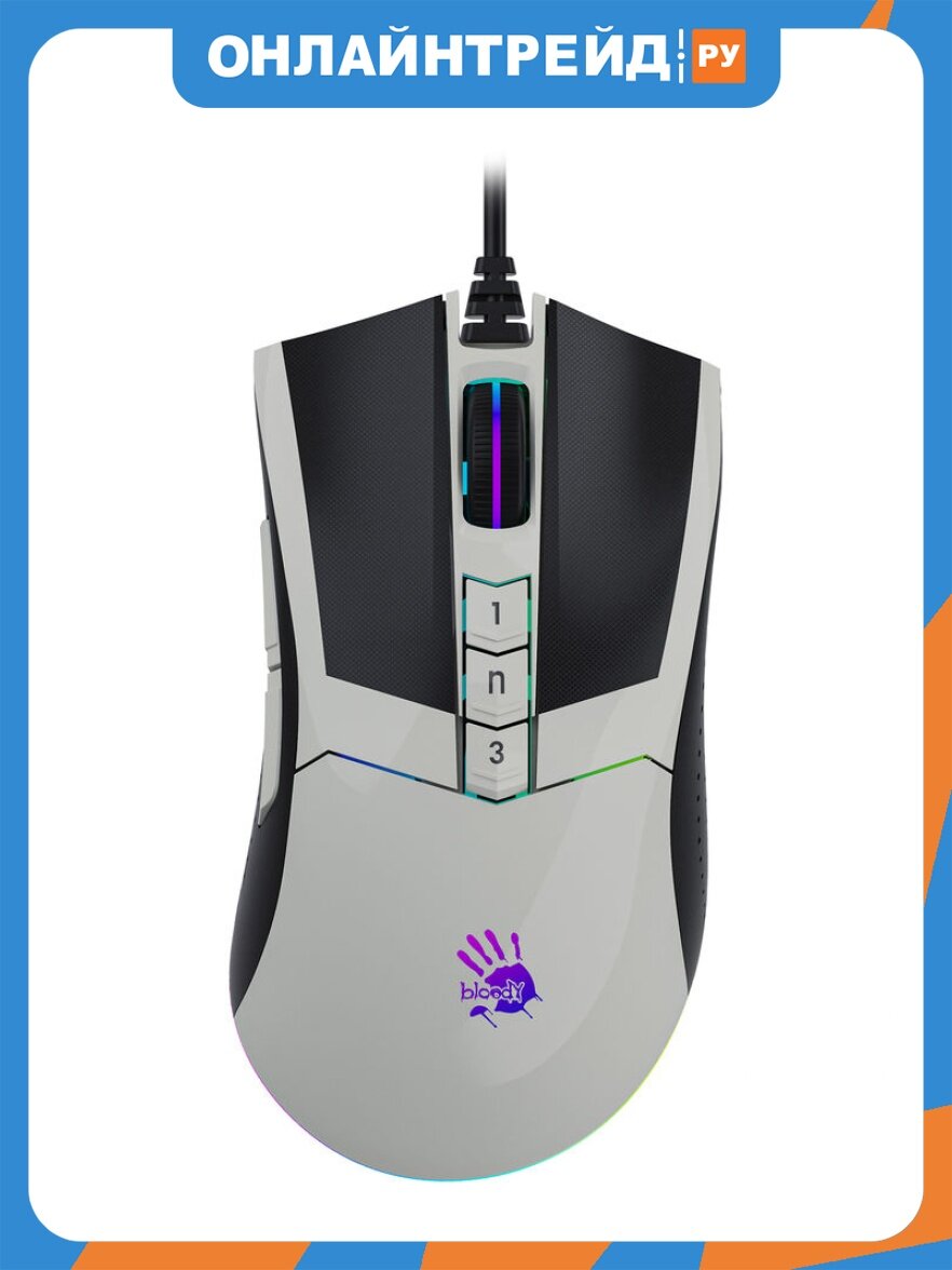 Мышь A4TECH Bloody W90 Max белый/черный (W90 MAX PANDA)