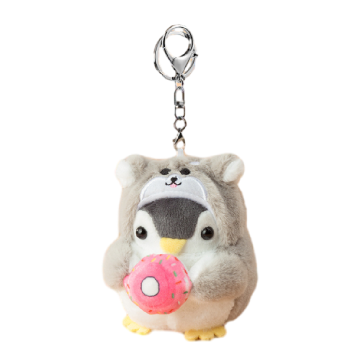Рюкзак унисекс 77 SEVEN DREAM милый пингвин, плюшевый брелок, Little Penguin Transforms into Shiba Inu, 10 см