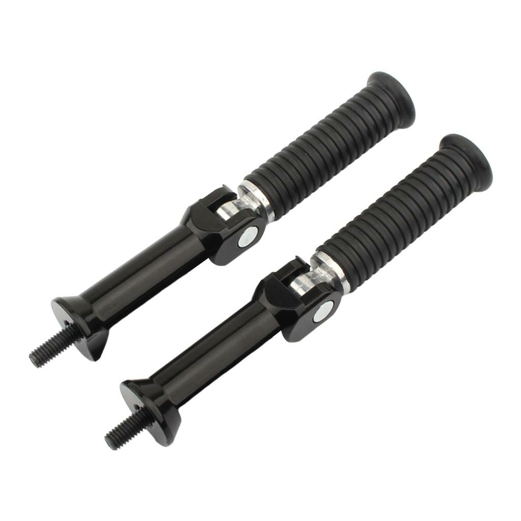 2 задние пассажирские подножки для Davidson FLDE Deluxe 107 2018-2020, черные.
